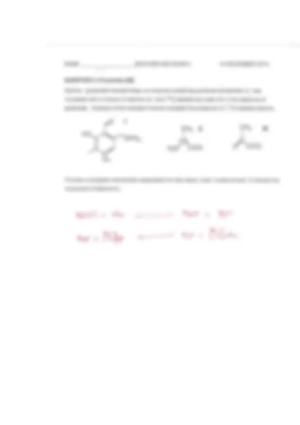 Biochemistry II - Exam 3 Questions with Resolutions | BCHM 462 | Exams ...