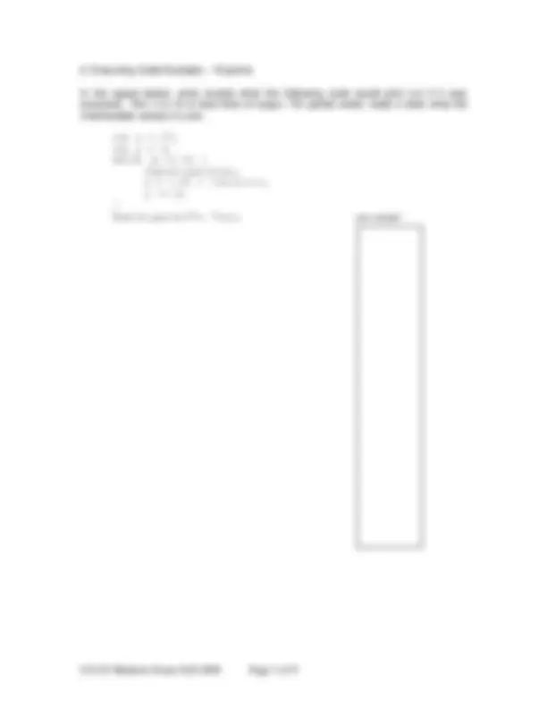 Midterm Exam 1 - Introduction to Computer Science | CS 125 | Exams ...