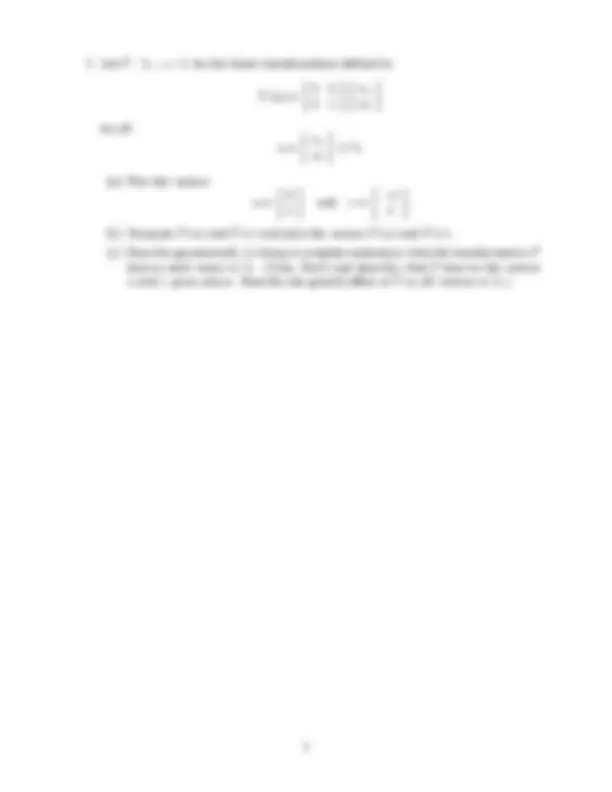 Linear Algebra I - Exam 2 Questions - Fall 2008 | MATH 3260 | Exams ...
