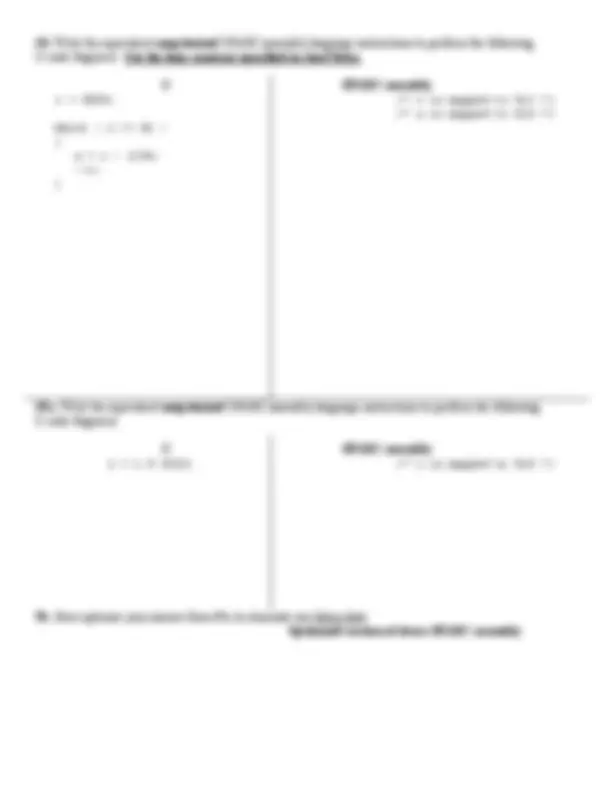 Quiz 2 Questions for Computer Organization and System Program | CSE 30 | Quizzes Computer ...