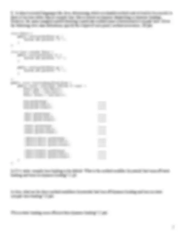Java and C++ Array Bounds Checking and Dynamic Dispatching - Prof ...