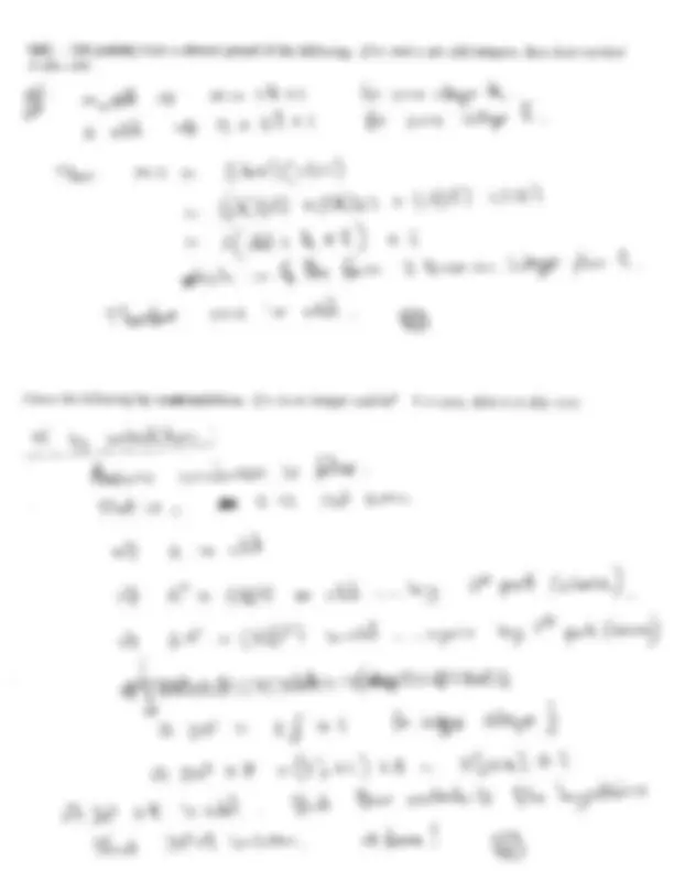 Midterm Exam Solution for Discrete Mathematical Structures | MATH 2513 | Exams Mathematics | Docsity