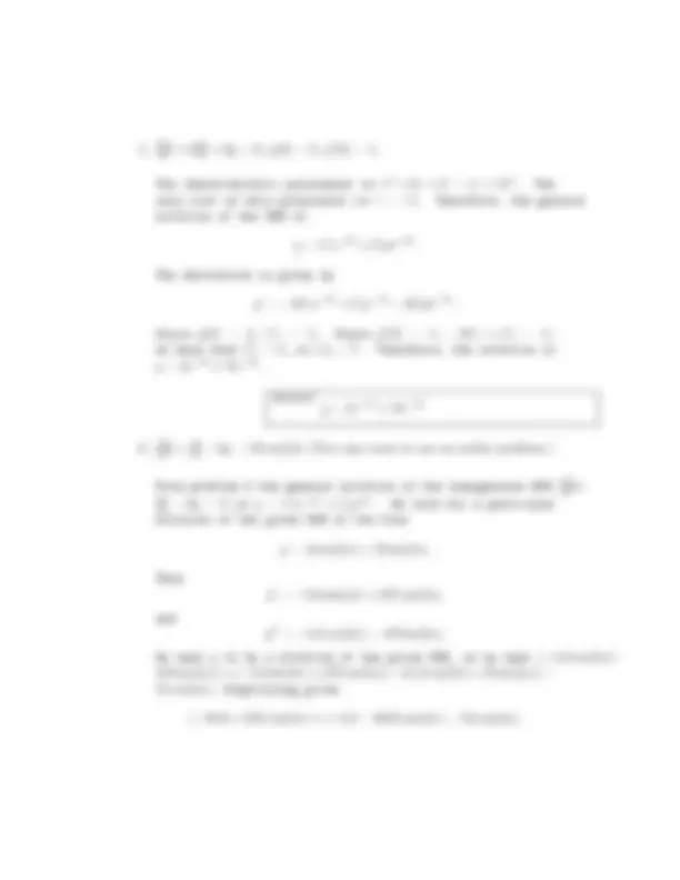 Math 214 Exam 2 Solutions: Estimating Functions with Euler's Method and Solving Diff. Equa ...