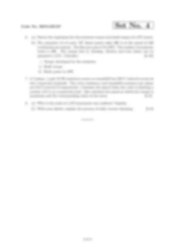 BASIC ELECTRICAL ENGINEERING, exam papers | Exams Network Theory | Docsity