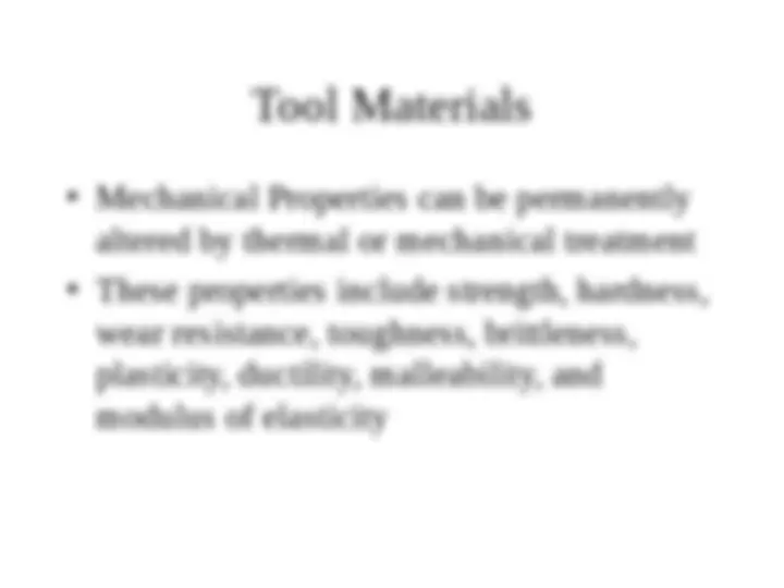 Advanced Manufacturing Technologies - Lecture - Tool Material | Lecture ...