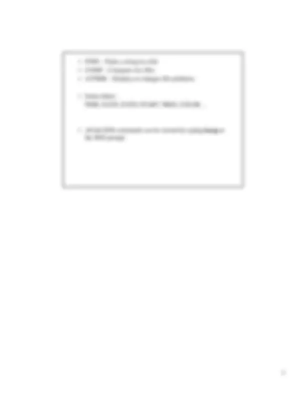 DOS Commands for CS112: Intro to Programming | Slides C programming | Docsity