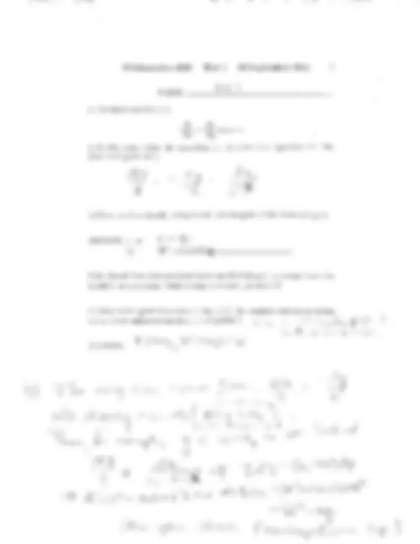 Test 1 with Key for Partial Differential Equations I | MATH 4347 ...