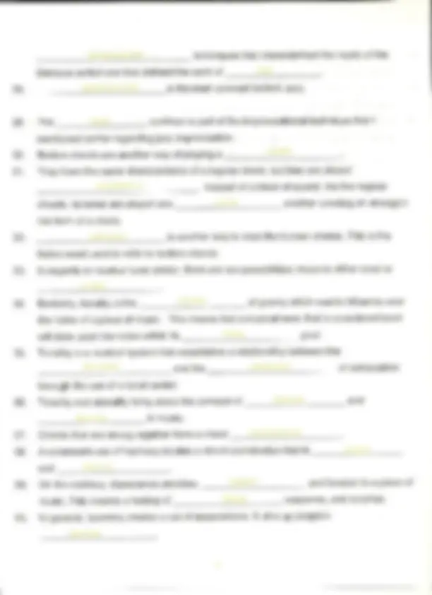 Harmony Worksheet Answers - Music Appreciation | MUH 1011 | Study notes ...