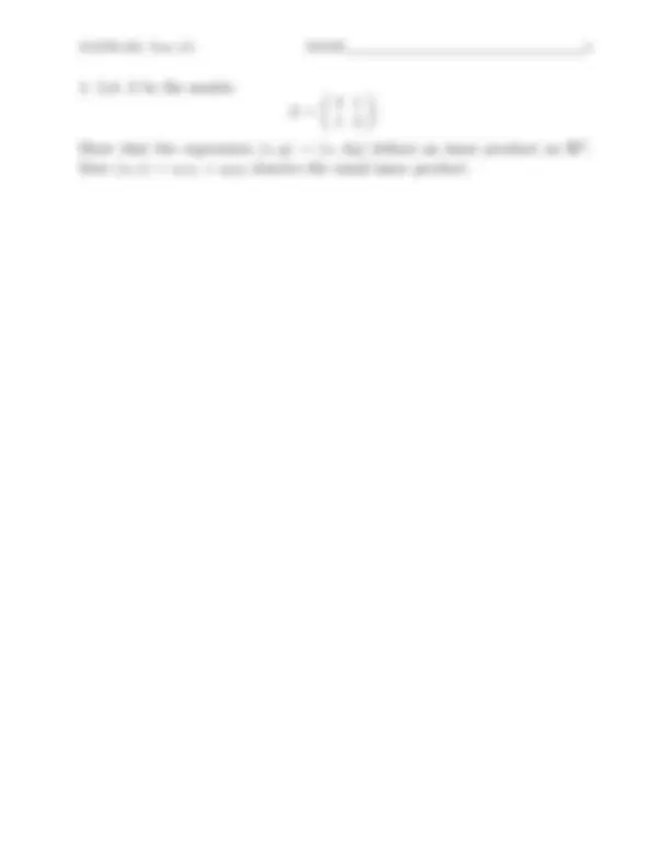 Practice Exam 1 for Linear Algebra | MATH 4100 | Exams Linear Algebra ...