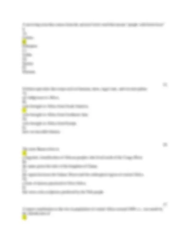 Midterm Questions with Answers for Africa | HST 102 | Exams World ...