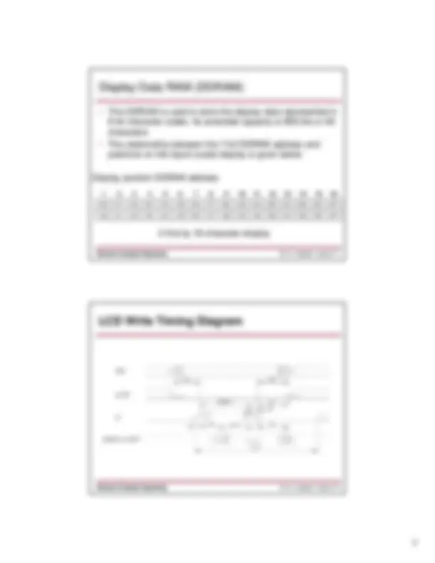 LCD Display Controller-Digital Systems Design-Lecture 07 Slides-Electrical and Computer ...