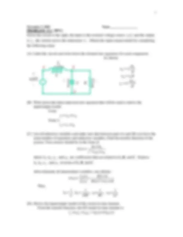 ME 375 Exam 2 - Electrical Engineering Problem Solving | Exams ...