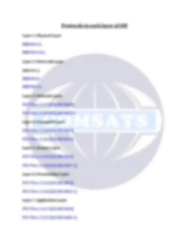 OSI Model-Network Programming-Assignment Solution | Exercises Network Programming | Docsity