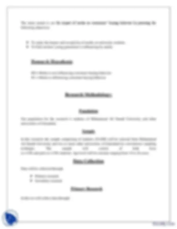 Research Proposal-Business Research And Report Writing-Handout ...