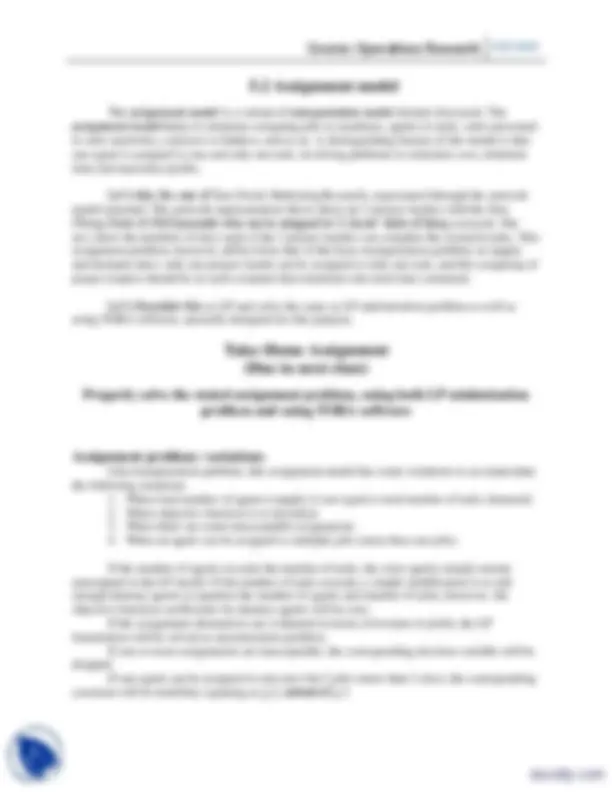 Transportation Model and its Variants-Operation Research-Lecture ...