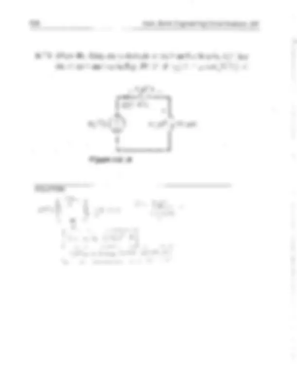 AC Steady State Analysis: Problems with Solution | Exercises Electronic Circuits Design | Docsity