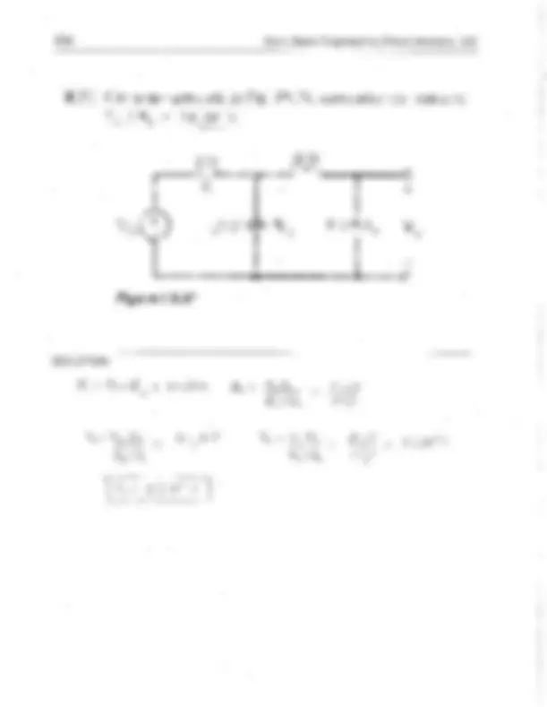 AC Steady State Analysis: Problems with Solution | Exercises Electronic Circuits Design | Docsity