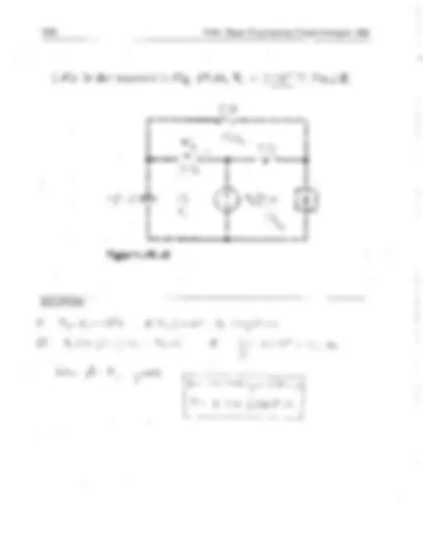 AC Steady State Analysis: Problems with Solution | Exercises Electronic Circuits Design | Docsity