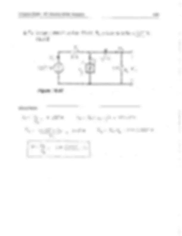 AC Steady State Analysis: Problems with Solution | Exercises Electronic Circuits Design | Docsity