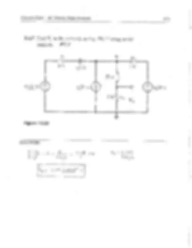 AC Steady State Analysis: Problems with Solution | Exercises Electronic Circuits Design | Docsity