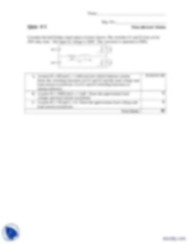 Inverter Half Bridge-Power Electronics-Exam Paper | Exams Power Electronics | Docsity