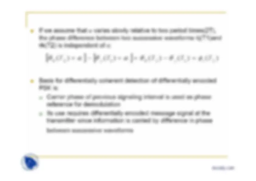 Bandpass Modulation and Demodulation 3-Digital Communications-Lecture Slides | Slides Digital ...