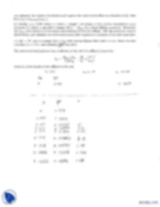 Qausi 1 D Visccus Flow-Fluids Dynamics-Assignment | Exercises Fluid Dynamics | Docsity
