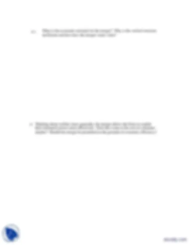 Vertical Mergers-Applied Economics-Aassignments | Exercises Applied ...
