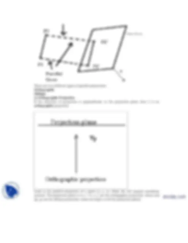 Projections-Computer Graphics-Lecture Notes | Study notes Computer ...