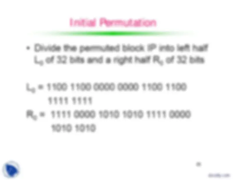 Conventional Encryption and DES Part 2-Computer Network Security-Lecture Slides | Slides ...
