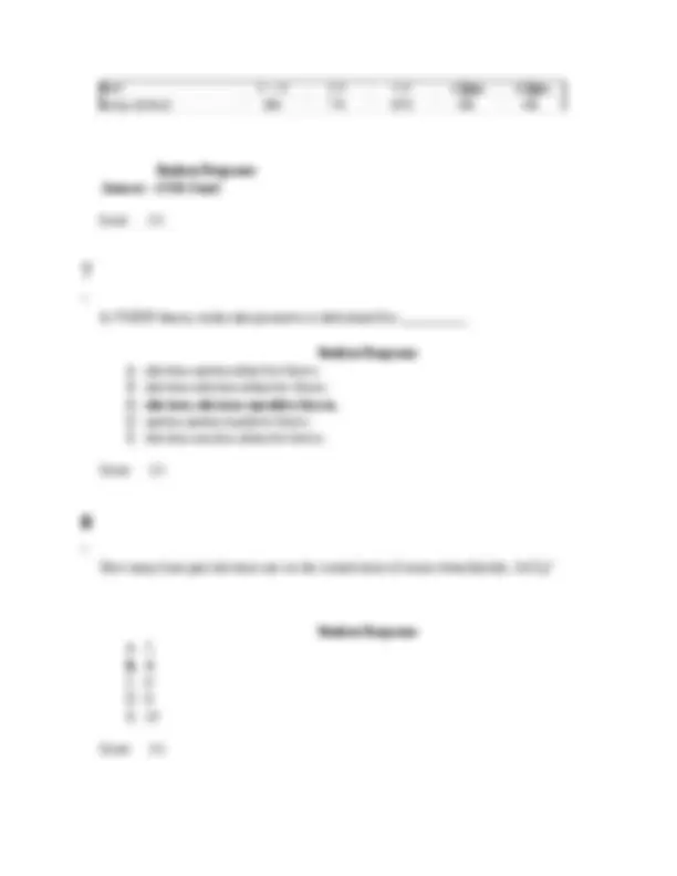 ChemistryQuiz 10-26-12 | Exams Chemistry | Docsity