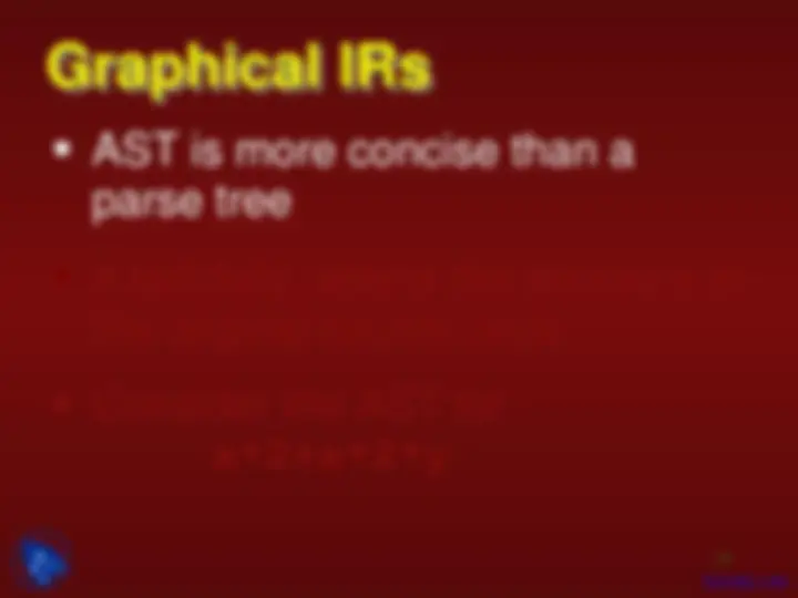 Graphical IR and Taxonomy - Compiler Construction - Lecture Slides | Slides Compiler ...