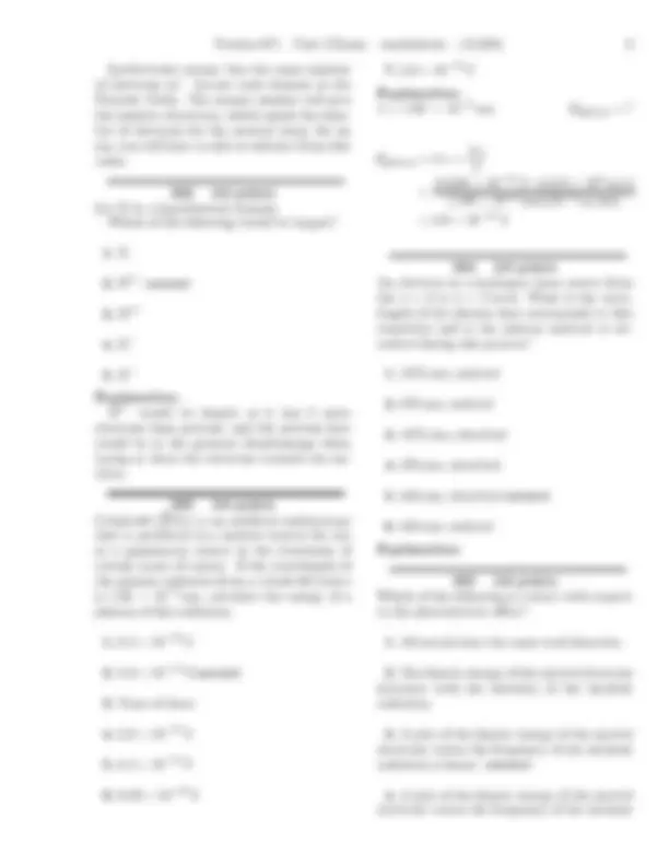 Principles of Chemistry 1 - Final Exam 2 Questions | CH 301 | Exams ...