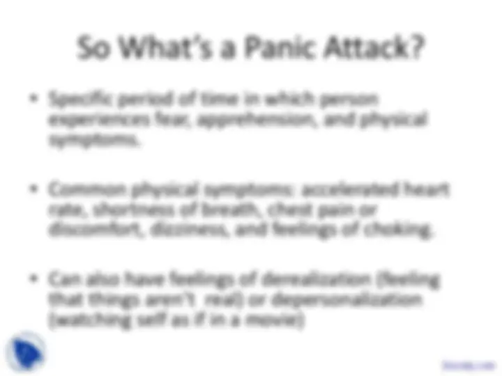 Anxiety and Fear - Abnormal Psychology - Lecture Slides | Slides ...