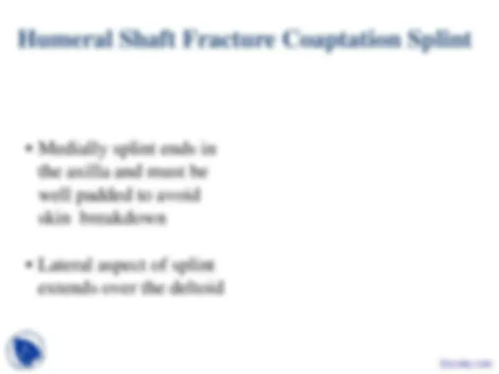 Common Splinting Techniques - Orthopaedic Trauma - Lecture Slides ...