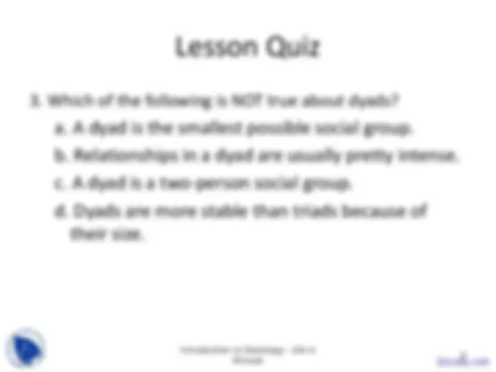 Life in Groups - Basics of Sociology - Quiz | Exercises Introduction to ...