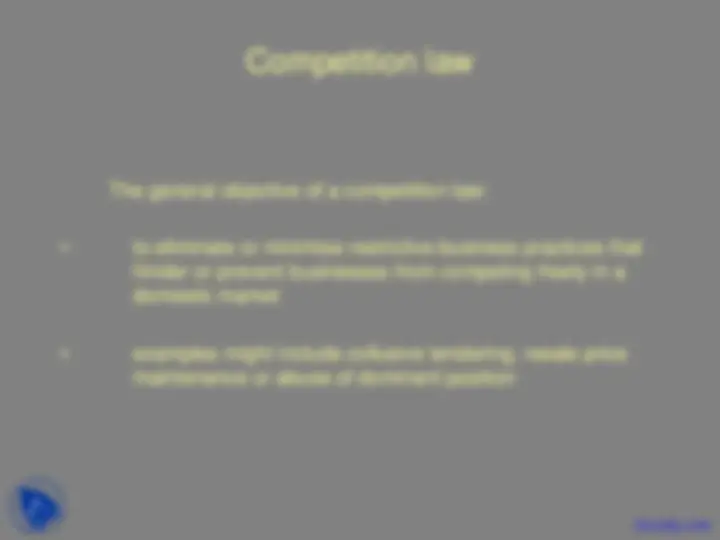 Introduction to Competition Policy and Law - Competition Law - Lecture Slides | Slides ...
