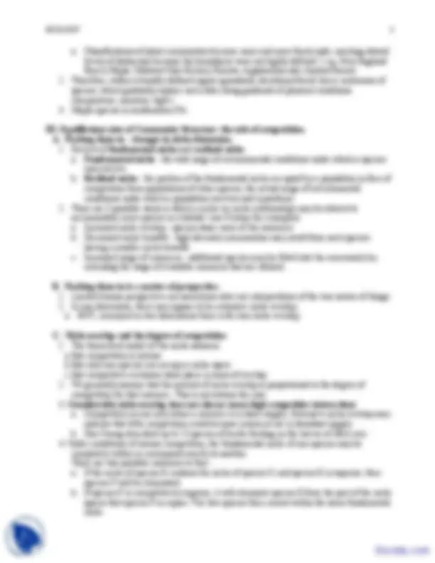Community Structure - Ecology - Lecture Notes | Study notes Ecology and ...
