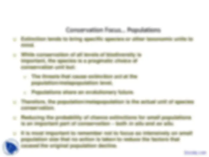 Understanding Extinction Mechanisms & Population Viability in ...