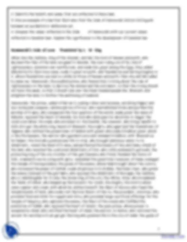 Hammurabis Code - Fundamentals of Law - Lecture Notes | Study notes Law ...