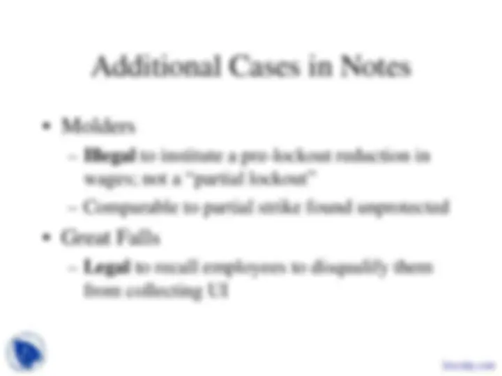 NLRB v. Katz and Related Labor Law Cases | Slides Labour Law | Docsity
