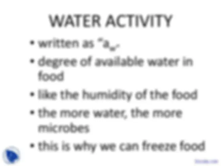 Physics of Food - Food Science - Lecture Slides | Slides Botany and ...
