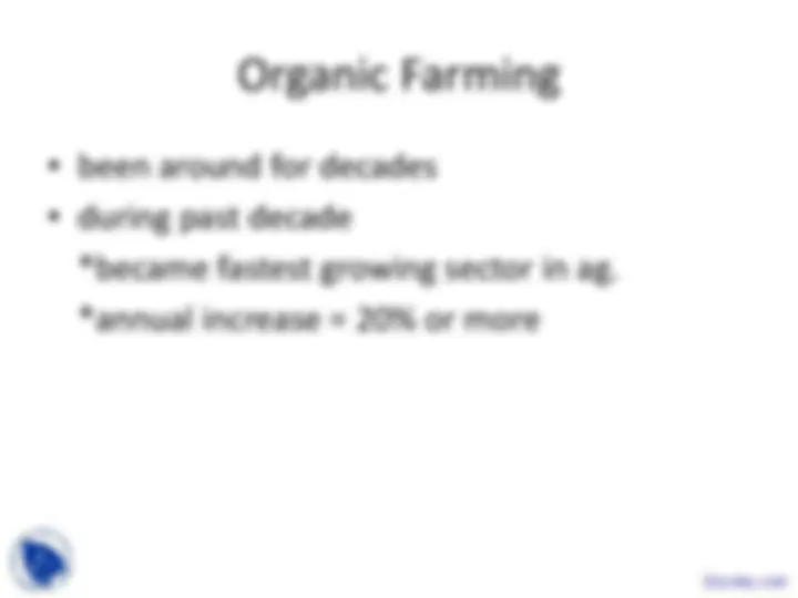 Organic Foods - General Agriculture - Lecture Slides | Slides Botany ...