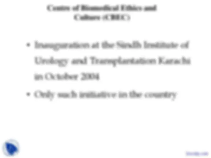 Bioethics Education in Pakistan: Initiatives and Impact | Slides ...