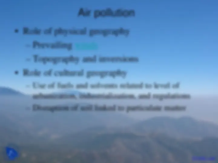 Pollution - Human Impact on the Environment - Lecture Slides | Slides ...