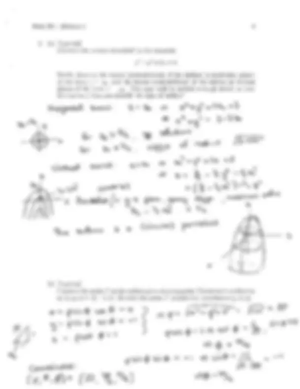 Parallelogram - Calculus - Exam Key | Exams Calculus | Docsity