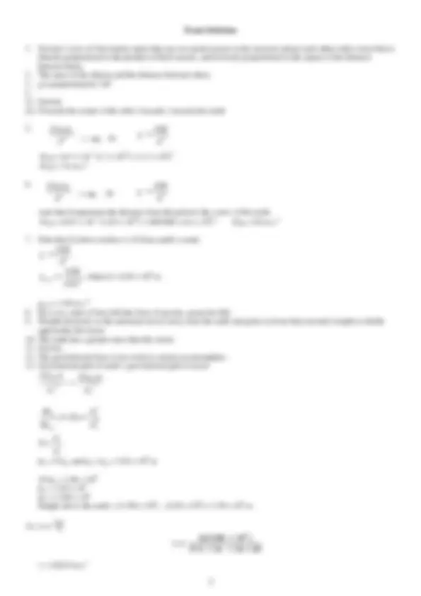 Exam Questions and Solutions on Gravitation | Exams Physics | Docsity