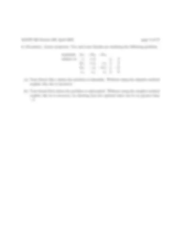 Understand - Linear Programming - Exam | Exams Linear Programming | Docsity