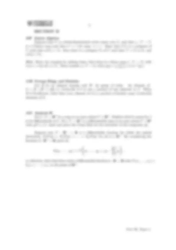 Ring of Integers - Mathematics - Exam | Exams Mathematics | Docsity