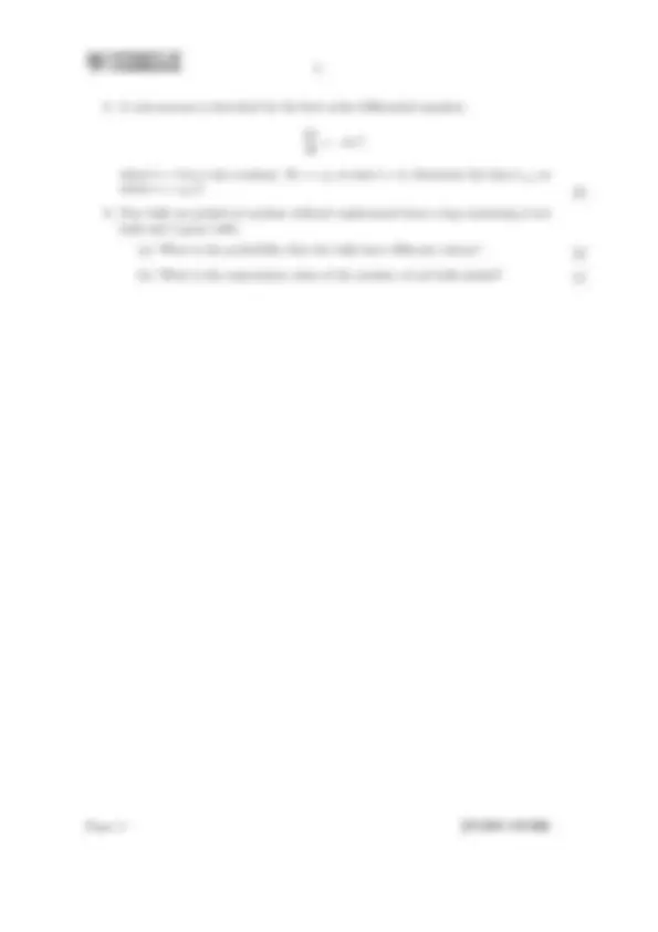 Natural Sciences Tripos Exam Paper 2: Part IA - Mathematics Questions ...